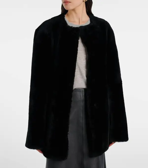 TOTEME Shearling Jacket - Black