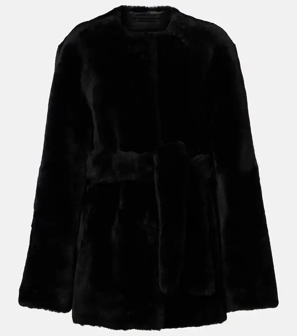 TOTEME Shearling Jacket - Black