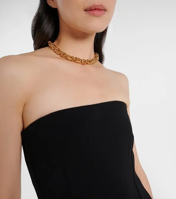 TOTEME Bustier Flap Pocket Dress - Black