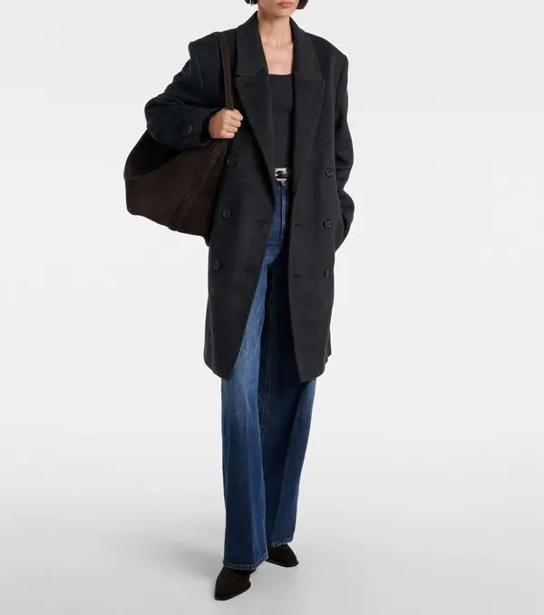 TOTEME Compact Wool-blend Sweater - Grey