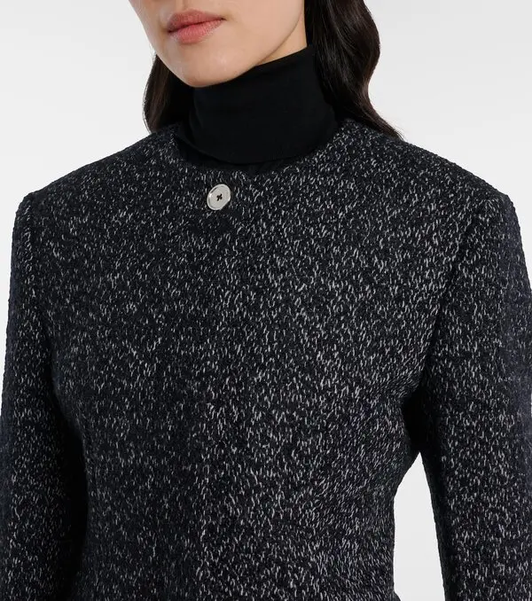 TOTEME Wool-blend Tweed Blazer - Black