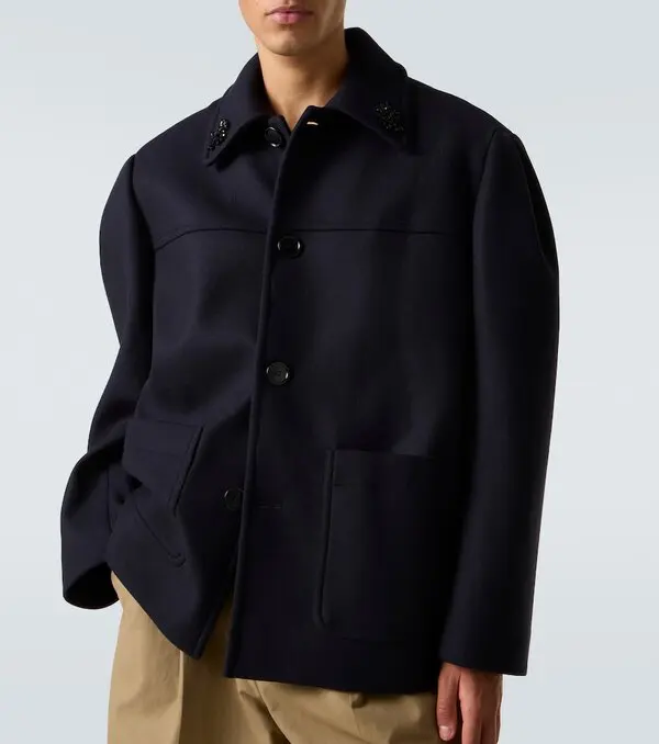 Simone Rocha Embellished Wool-blend Jacket