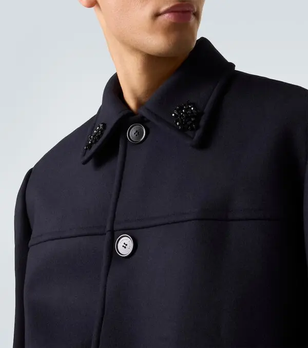 Simone Rocha Embellished Wool-blend Jacket