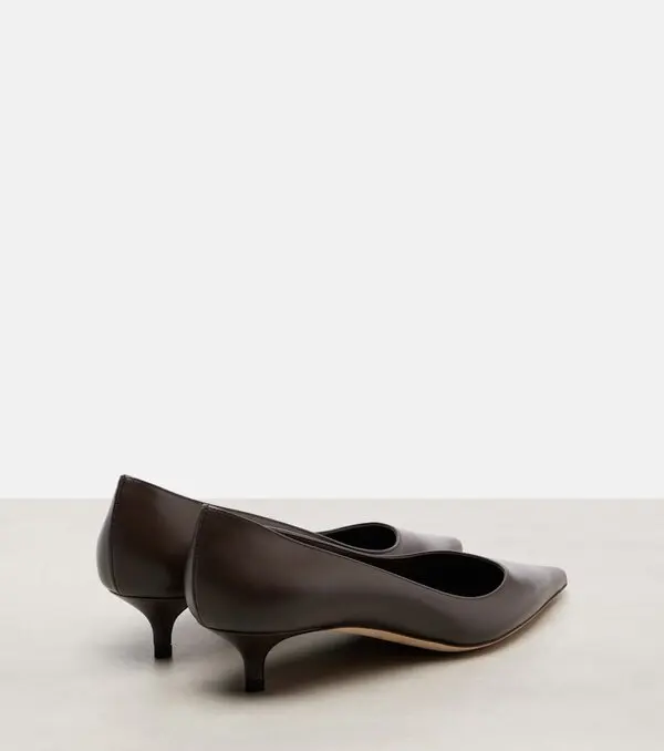 JIMMY CHOO Amelia 35 Leather Pumps - Brown