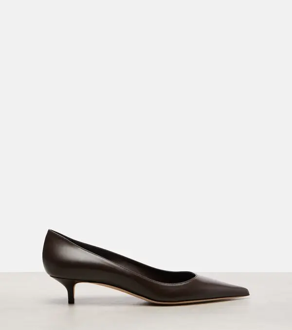 JIMMY CHOO Amelia 35 Leather Pumps - Brown