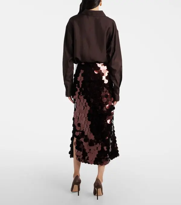 ROKSANDA Sequined Midi Skirt