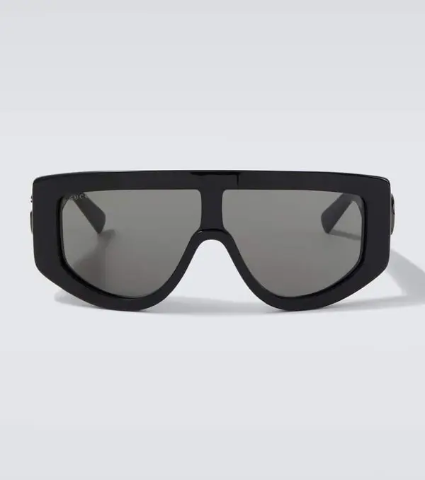 Gucci Double G Flat-top Sunglasses - Black