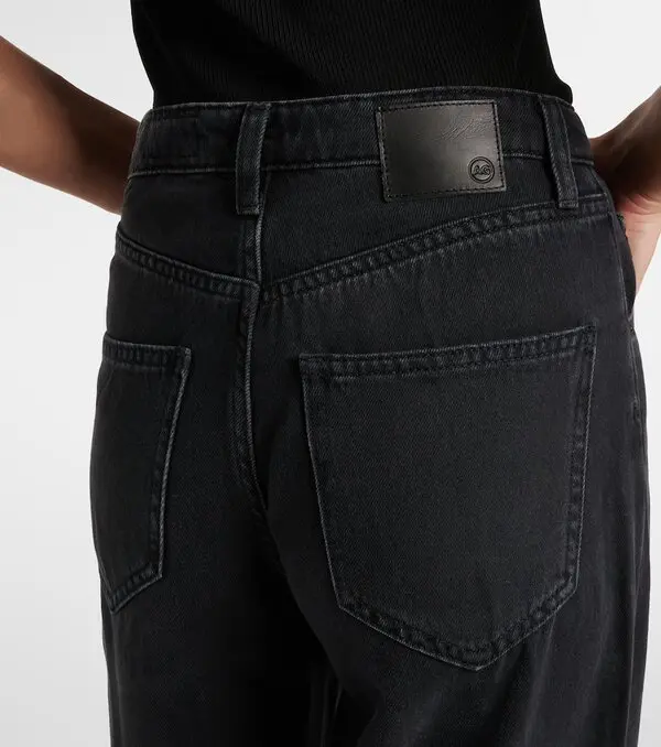 Ag Helsinki High-rise Wide-leg Jeans - Black