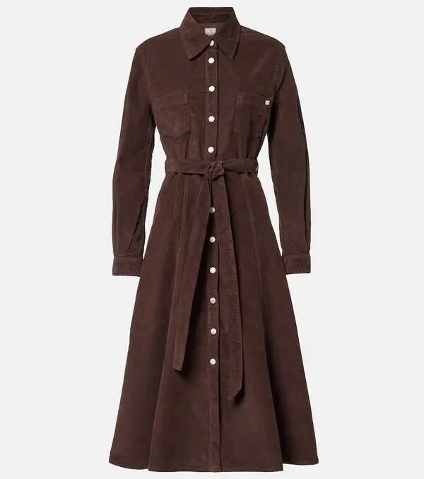 Ag Marseille Corduroy Shirt Dress - Blue