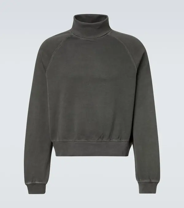 Our Legacy Scholar Cotton Jersey Turtleneck Sweater - Grey