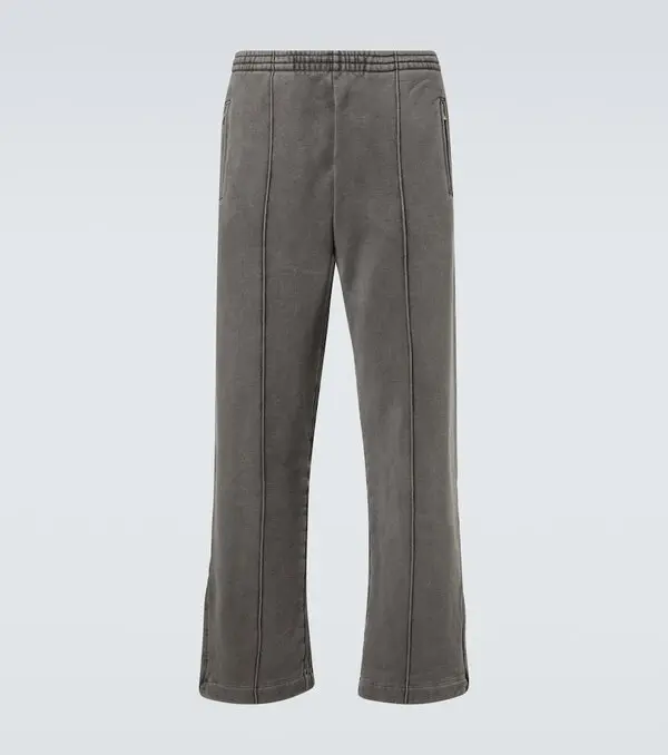 Our Legacy Cotton Jersey Wide-leg Sweatpants - Grey