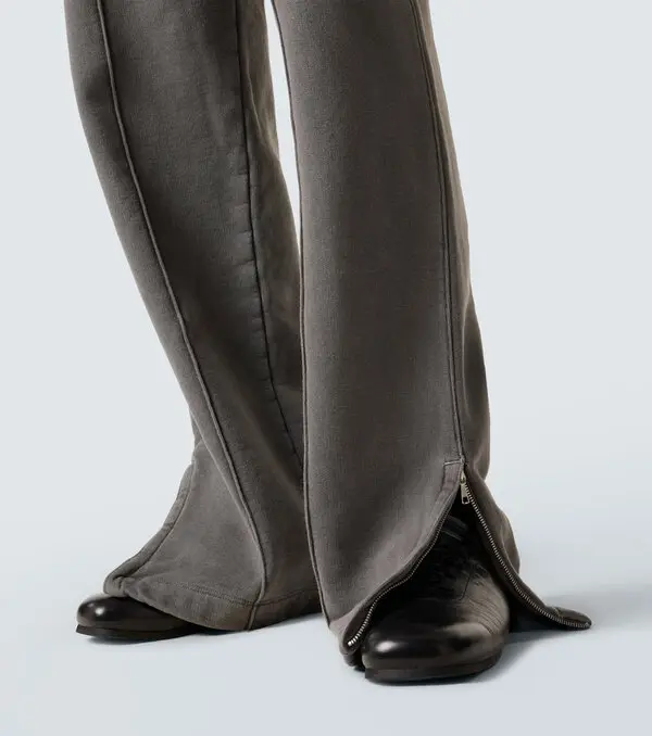 Our Legacy Cotton Jersey Wide-leg Sweatpants - Grey