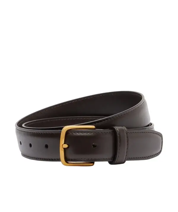 THE ROW Classic Leather Belt - Brown