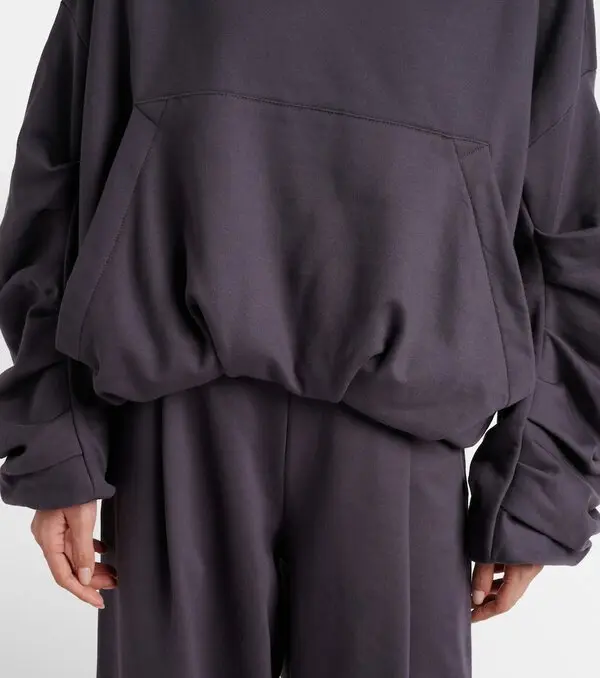Dries Van Noten Hannett Cotton Hoodie - Grey
