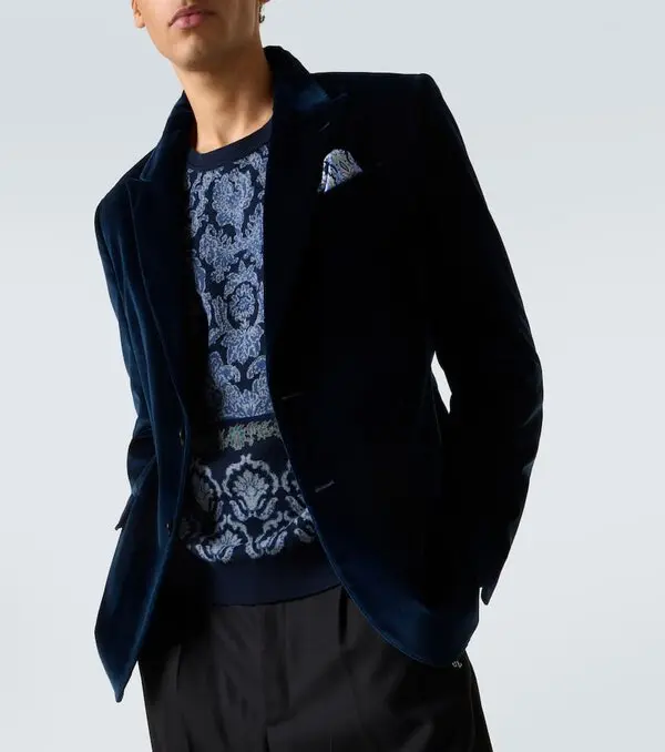Etro Cotton Velvet Blazer
