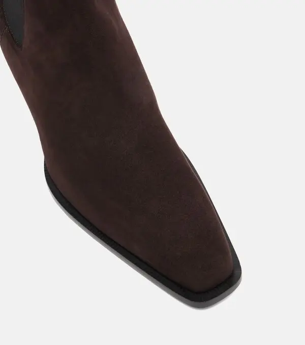 TOTEME City 50 Suede Chelsea Boots - Brown