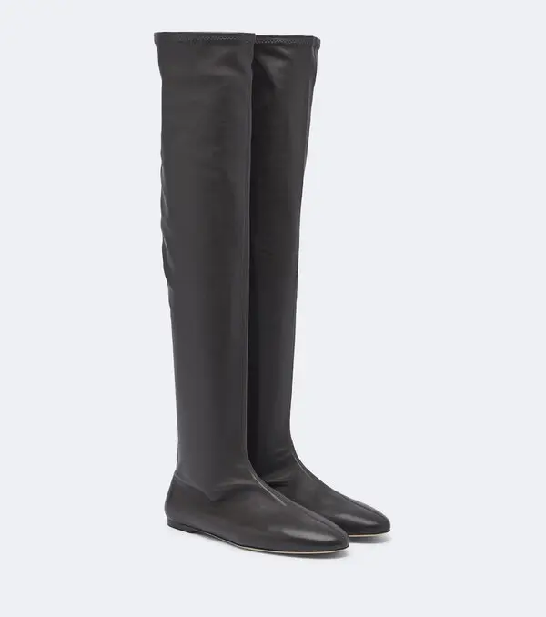 TOTEME Leather Over-the-knee Boots - Brown