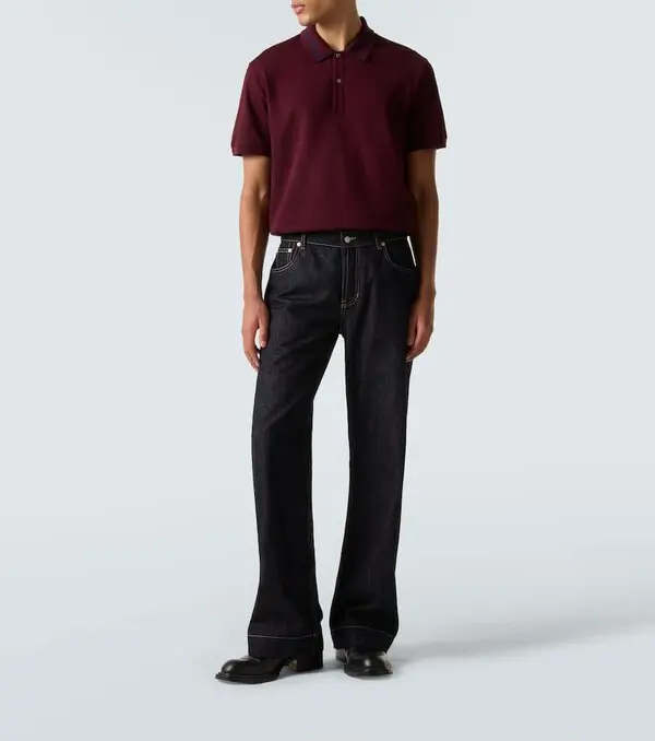 Alexander McQueen Cotton Piqué Polo Shirt