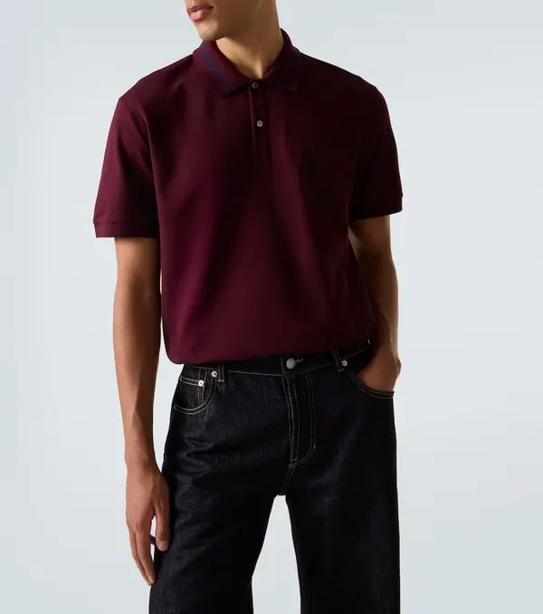 Alexander McQueen Cotton Piqué Polo Shirt