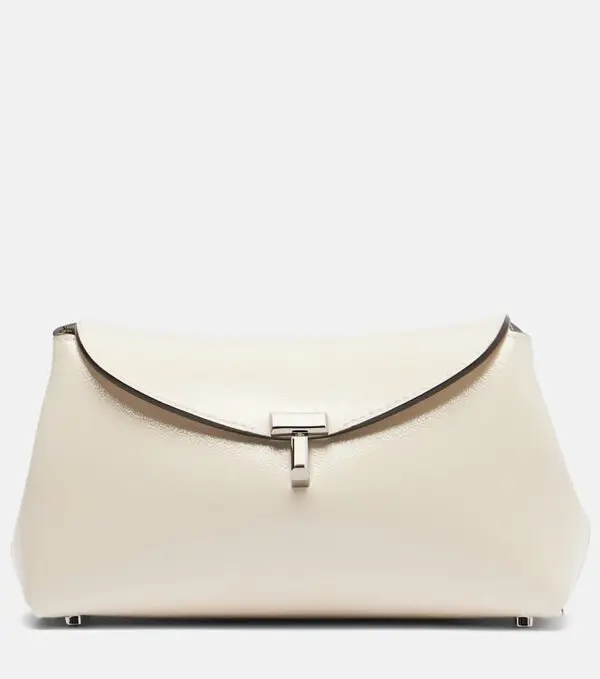 TOTEME T-lock Mini Leather Clutch