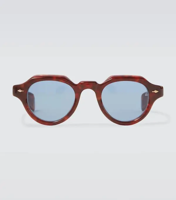 JACQUES MARIE MAGE Kellerman Round Sunglasses - Brown