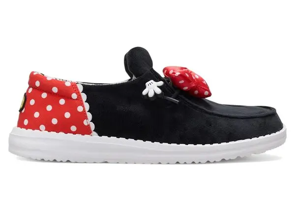 HEY DUDE Wendy Disney Minnie Mouse - Black/red