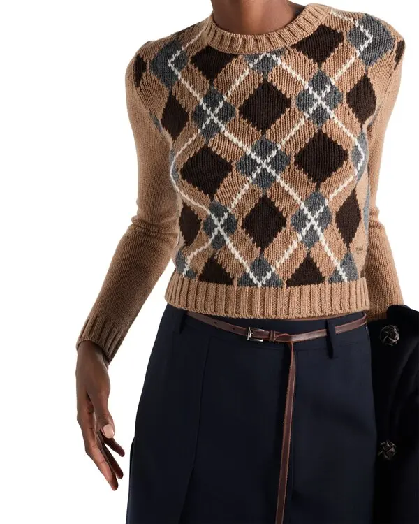 Prada Cashmere Crew-neck Sweater - Brown