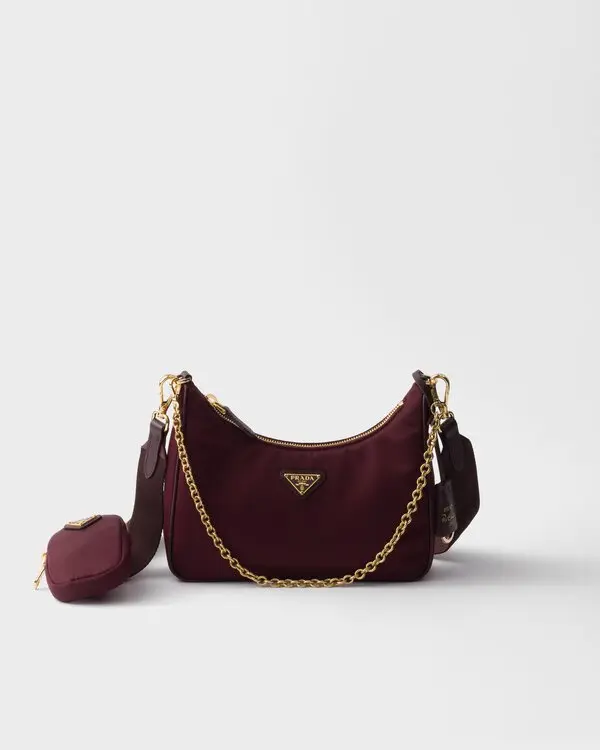 Prada Re-edition 2005 Re-nylon Bag - Burgundy