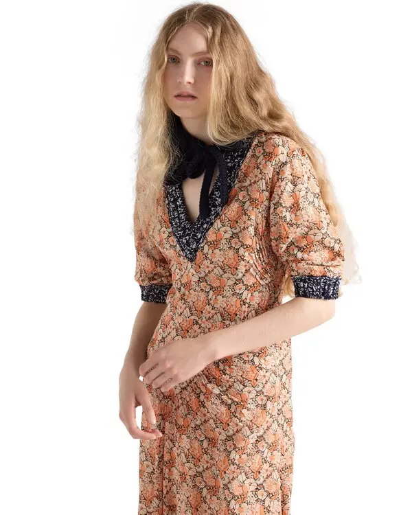 Prada Printed Georgette Dress