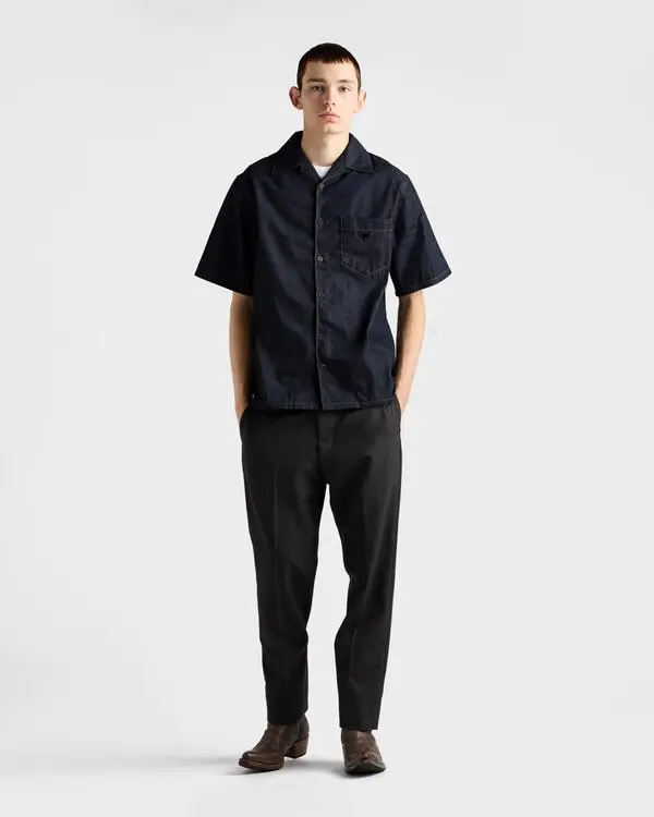 Prada Denim Bowling Shirt