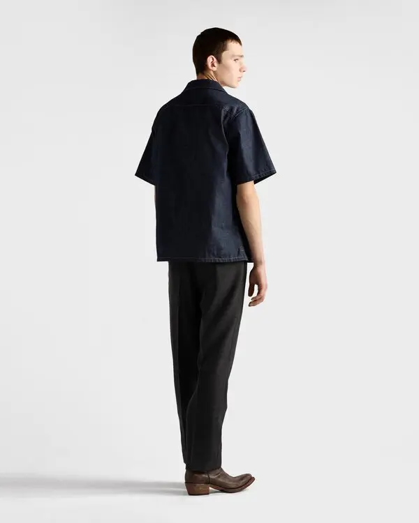 Prada Denim Bowling Shirt