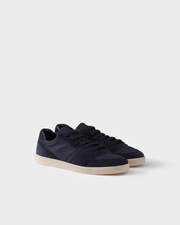 Prada Suede And Re-nylon Sneakers
