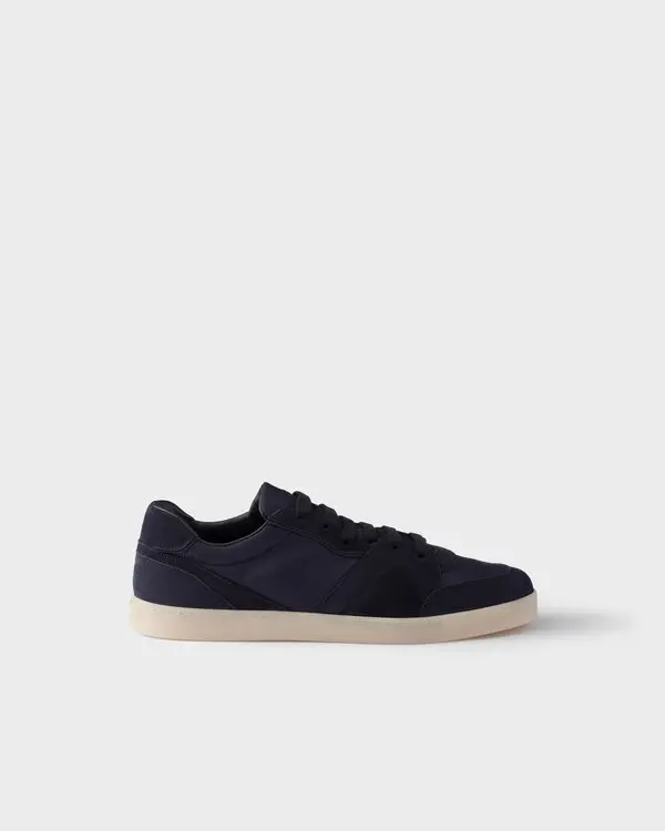 Prada Suede And Re-nylon Sneakers