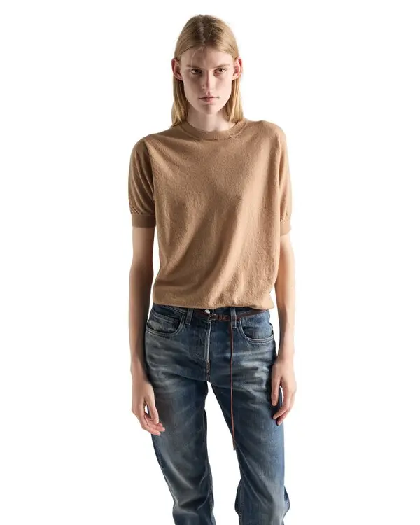 Prada Cashmere Crew-neck Sweater - Brown