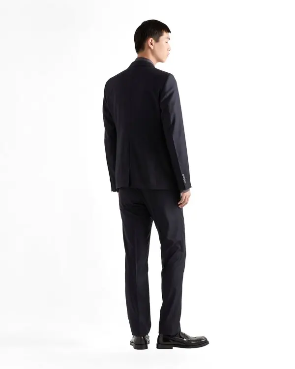Prada Single-breasted Cashmere And Wool Suit - Blue
