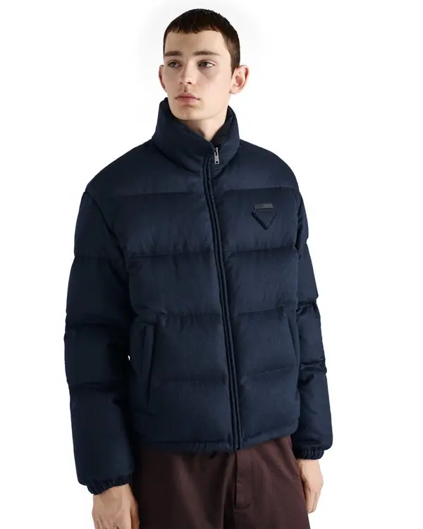 Prada Cashmere Down Jacket - Blue