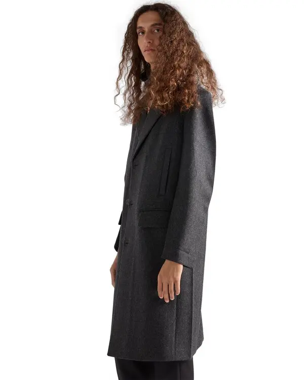 Prada Single-breasted Wool Coat