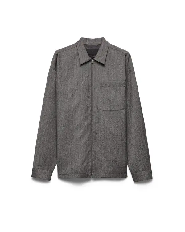 Prada Wool Zipper Shirt