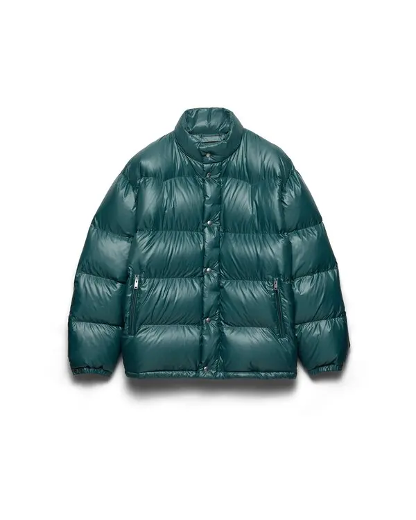 Prada Re-nylon Down Jacket - Light Blue