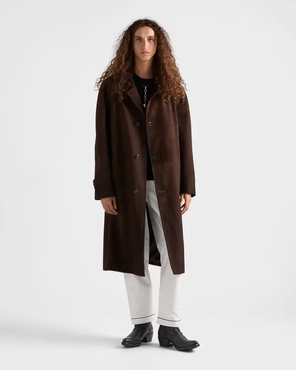 Prada Suede Overcoat