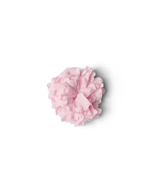 Prada Poplin And Metal Flower Brooch - Pink