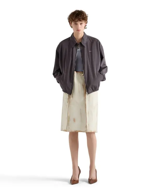 Prada Gabardine Blouson Jacket - Grey