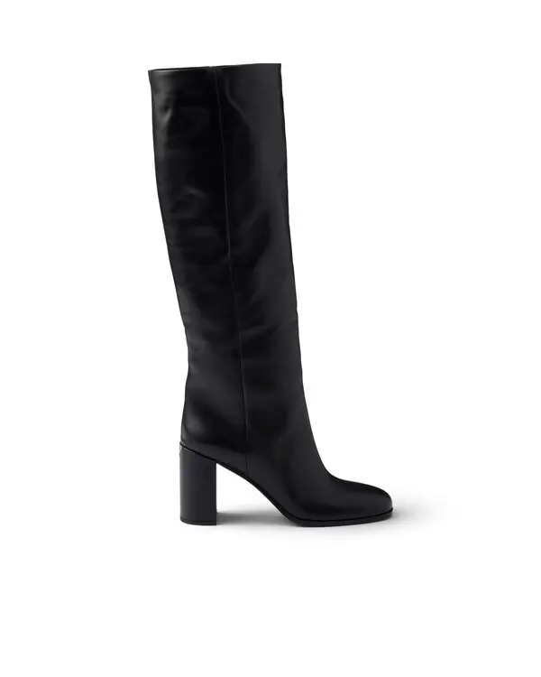 Prada Heeled Leather Boots