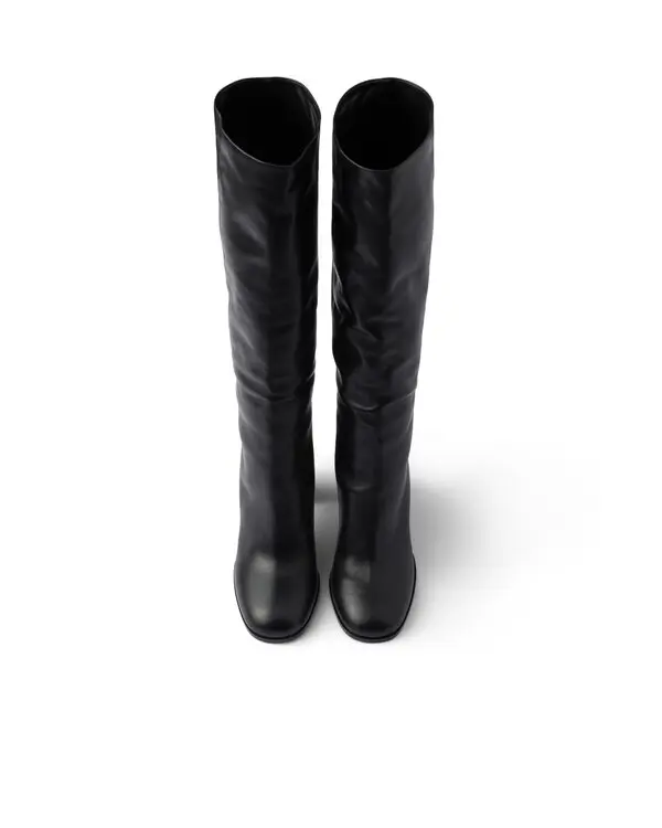 Prada Heeled Leather Boots