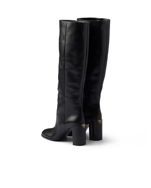 Prada Heeled Leather Boots