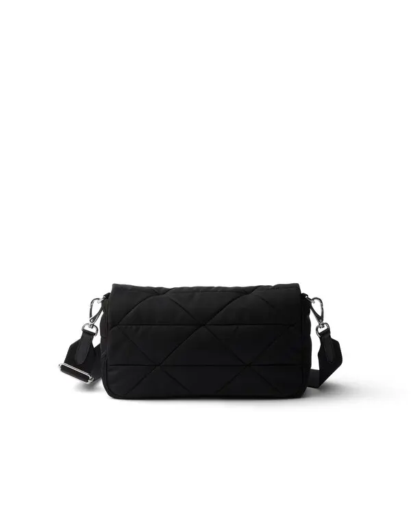 Prada Padded Re-nylon Shoulder Bag - Black