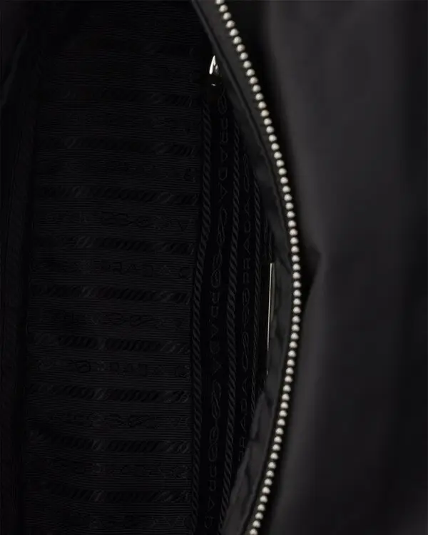 Prada Padded Re-nylon Shoulder Bag - Black