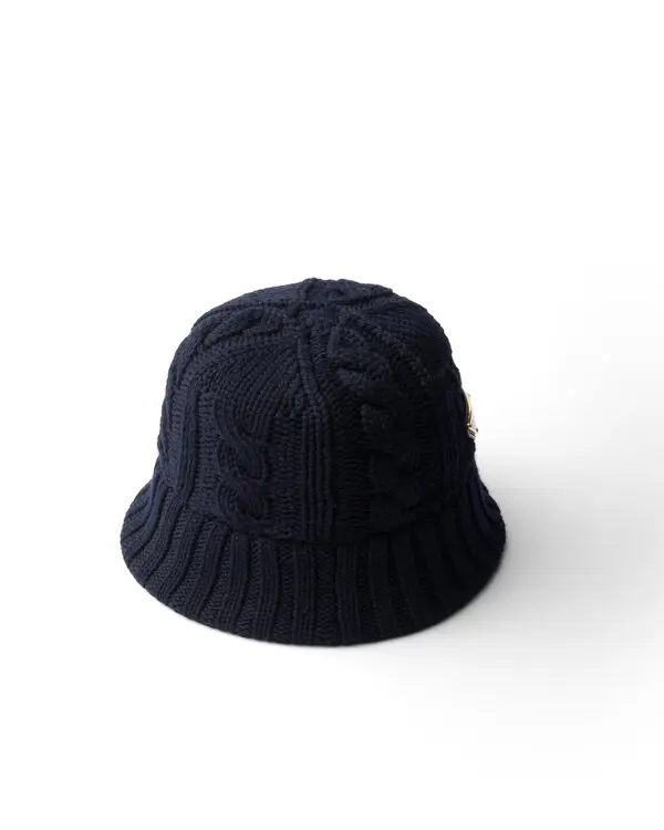 Prada Wool Bucket Hat - Blue