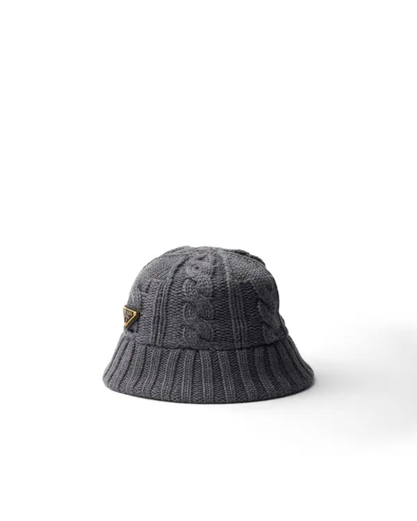 Prada Wool Bucket Hat - Grey