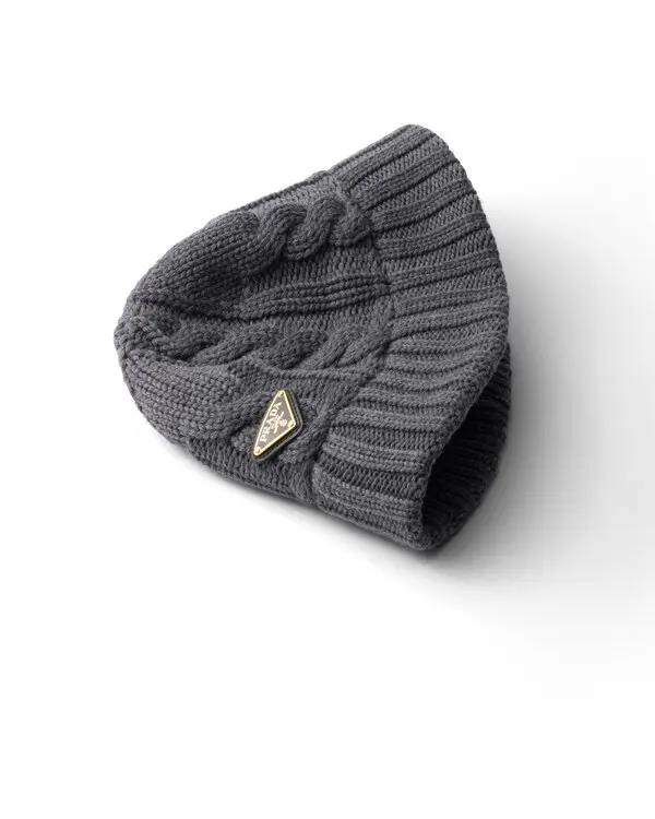 Prada Wool Bucket Hat - Grey